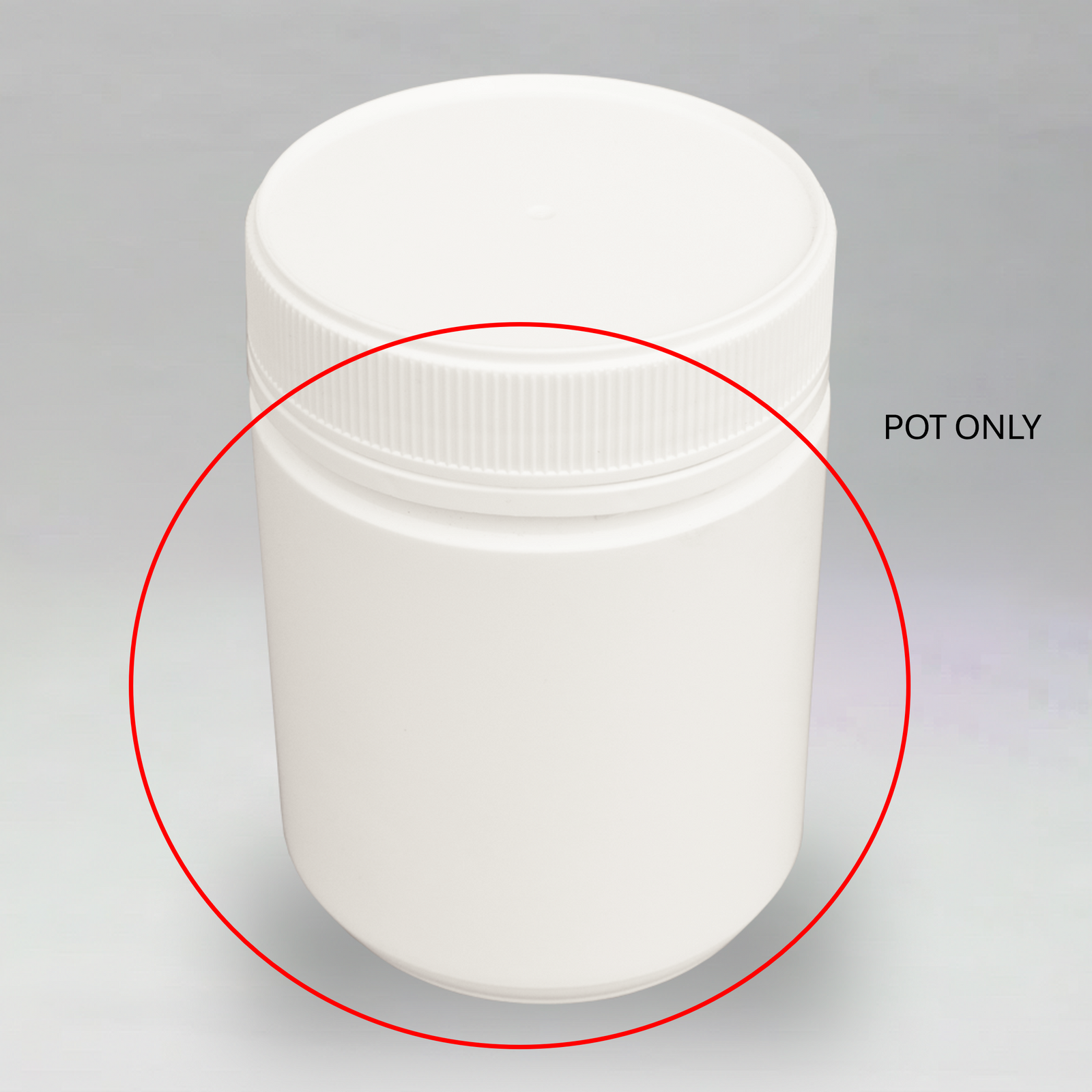 Round Powder Pot 500ml & 83mm lid