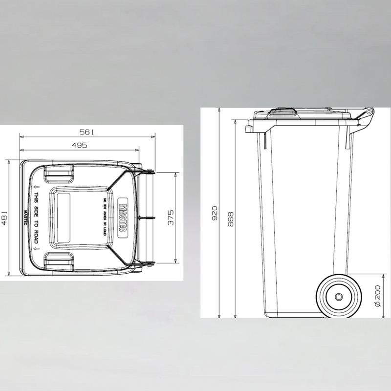 Wheelie Bin 120L | Buy in Bulk and Save | Plastic Bins of Every Kind